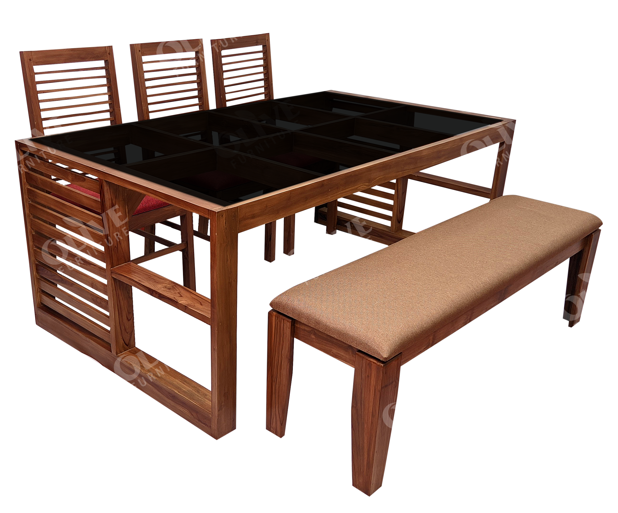 DINING TABLE 6X3.5 APPLE TEAK GF